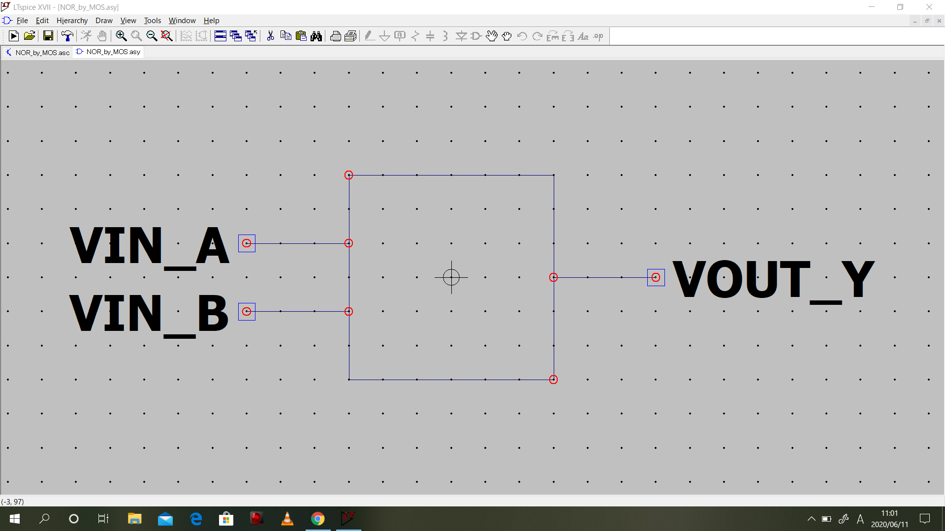 【LTspice】MOSFETでNOR回路を作成する - miraiportal